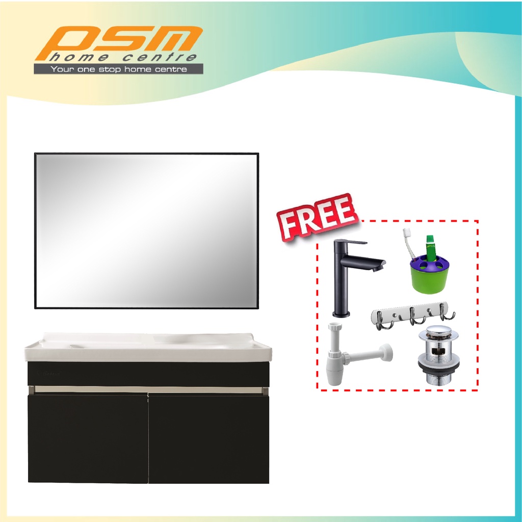 Stainless Steel Water Proof 80CM Large Bathroom Basin Cabinet Combo ...