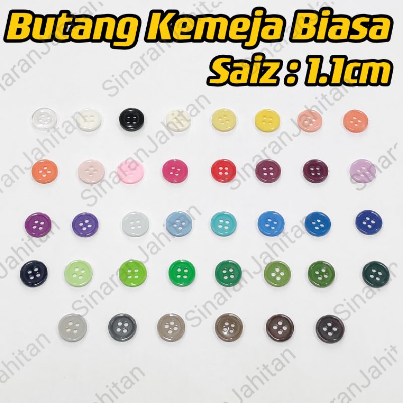 (10pcs) Butang Kemeja 1.1cm / Uniform Buttons | Shopee Malaysia