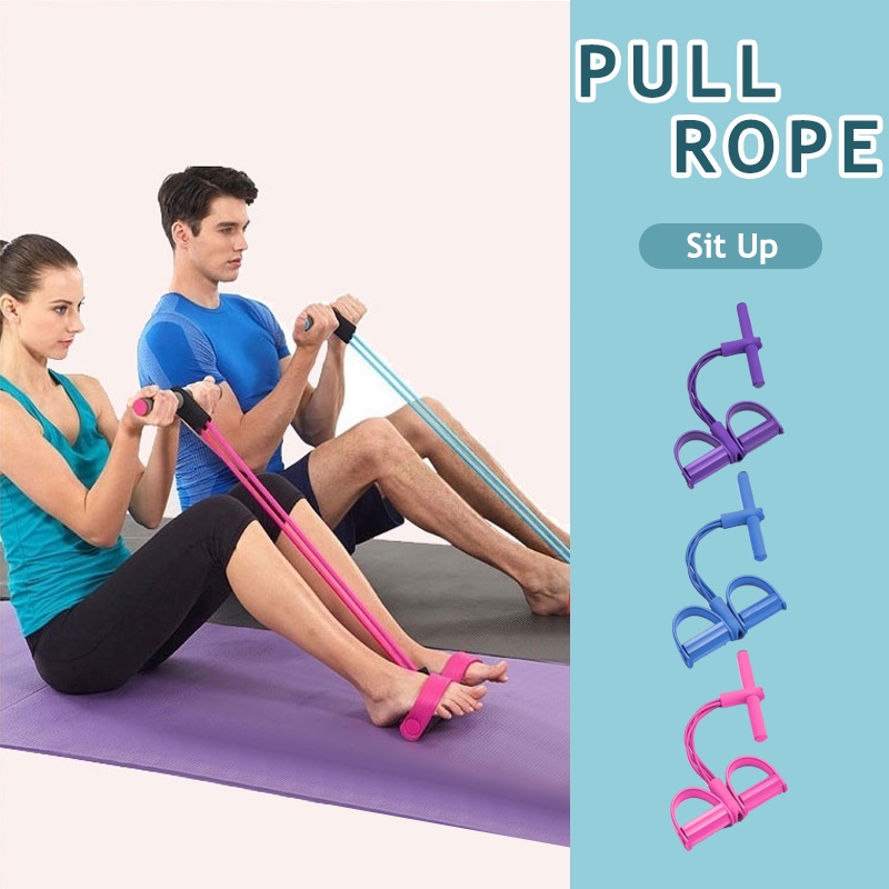 Home Fitness Sit Up Pull Rope Exercise Sport Weight Loss Workout ...