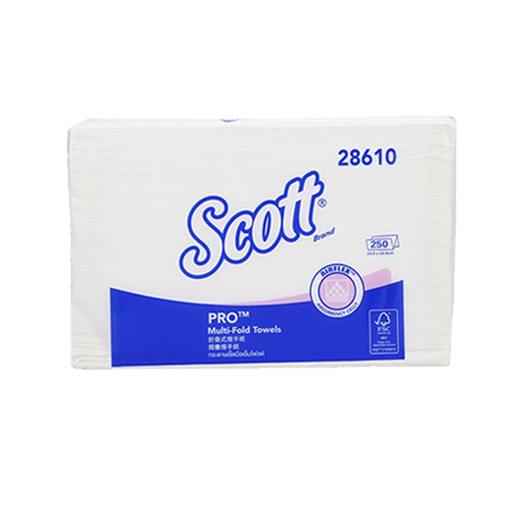 SCOTT® PRO Multi-Fold Hand Towel Airflex™ 28610 ( 1-Ply, 250 sheets ...