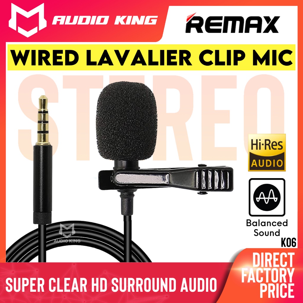 REMAX Mini Microphone Clip Microphone 3 5mm Microphone For Phone ...