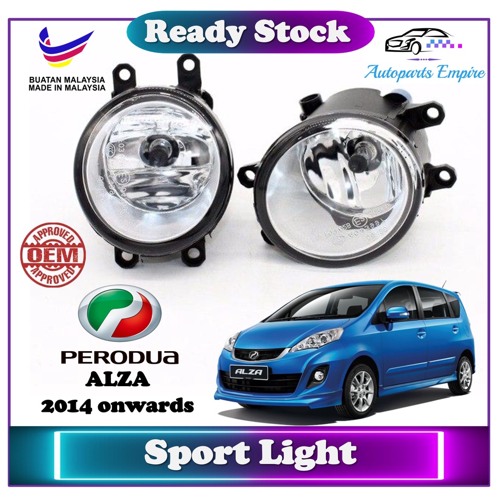 Perodua Alza 】 Spotlight - Fog Lamp - Lampu kabus ( 2014 - present ...