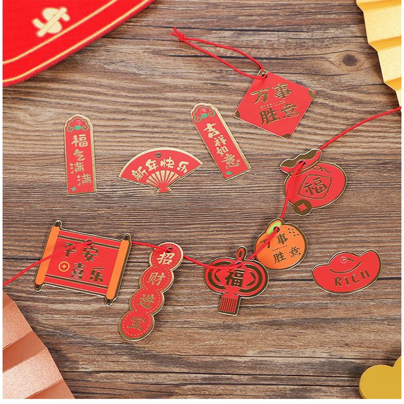 Chinese New Year Packaging Box CNY Label Tag 新年礼盒装饰吊牌卡 CT2076 | Shopee ...
