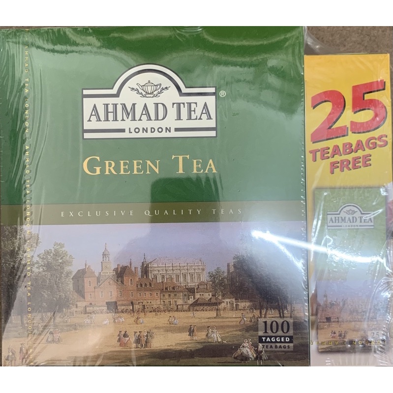 HALAL*Ahmad Tea -100 TB Tea Bags - Green Tea / English Breakfast/ Earl ...