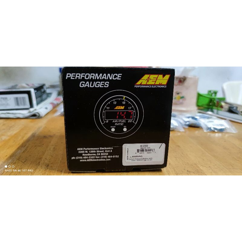 AEM X-SERIES Wideband EUGO AFR sensor Controller Gauge A/F RATIO 30 ...