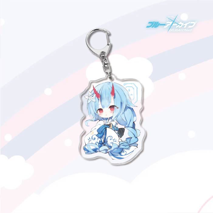 Arona Sorasaki Hina Shiroko Anime Keychain Women Blue Archive Acrylic ...
