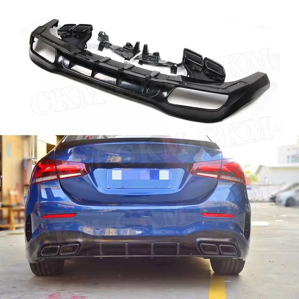 PP Black Rear Diffuser For Mercedes Benz A Class W177 A180 A200 A250 ...