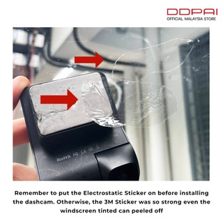 DDPAI Electrostatic Sticker Dash Cam Accessories Windscreen Tape 1pc ...