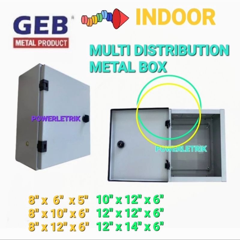 LSE / GEB METAL MULTI DISTRIBUTION BOX METAL MULTI DB ELECTRICAL SWITCH ...