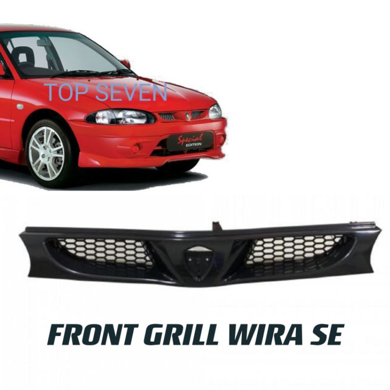 Proton Wira 03 SE Front Grill Depan Sarung Wira Arena Satria ( Black ...