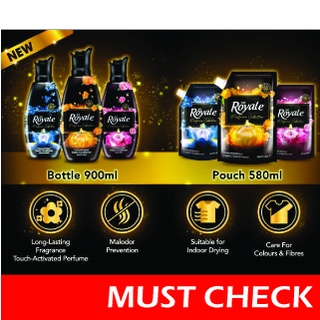 So Royale Concentrated Softener Imported 580ml Refill pack and 900ml ...