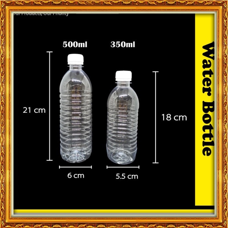 Plastic Bottle PET Botol Plastik Kosong 空瓶子 350ml / 500ml with Caps ...