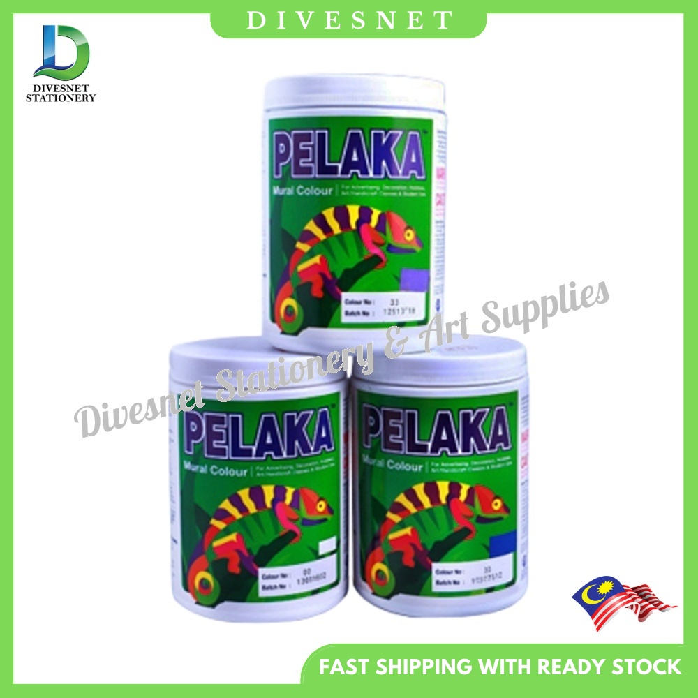 Pelaka Mural Color 1kg Cat Mural Colour Mural 壁画颜料 (1 Bottle Single ...