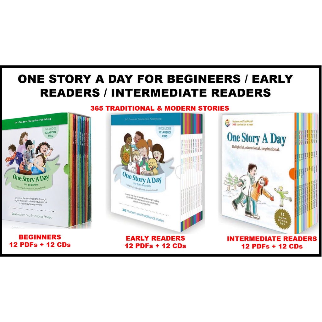 ONE STORY A DAY FOR BEGINEERS / EARLY READERS / INTERMEDIATE READERS ...