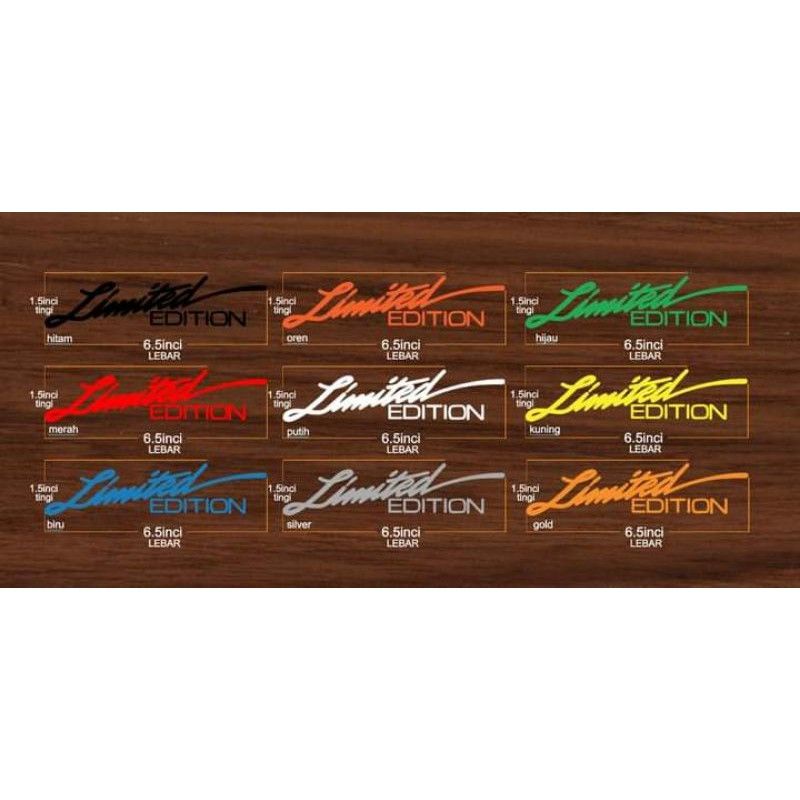 Sticker limited edition sticker kereta | Shopee Malaysia