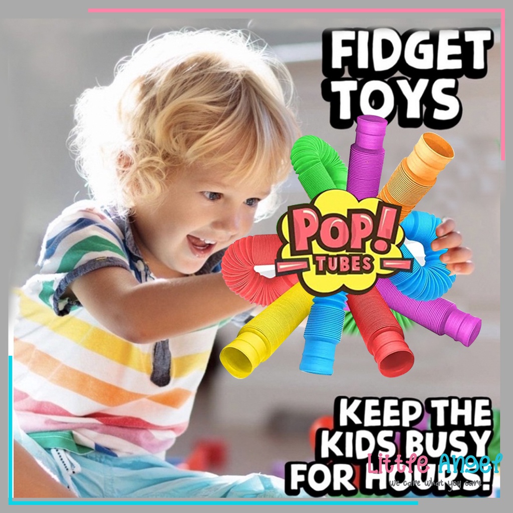 Kids Toys LIGHT POP TUBE HOT WHEEL LED Puzzle Flash LIGHT Pipe Stick ...
