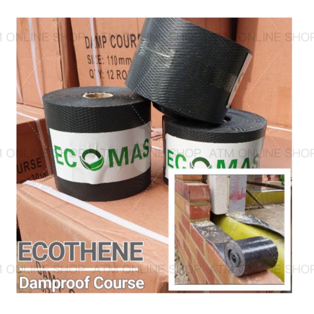 ECOMAS DPC DAMP PROOF COURSE IKATAN BATU BATA BRICKLAYING 110MM (4") X ...