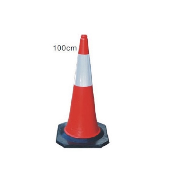 Road Cone, Traffic Road Cone (Black Base) Giant Safety Traffic Cone ...