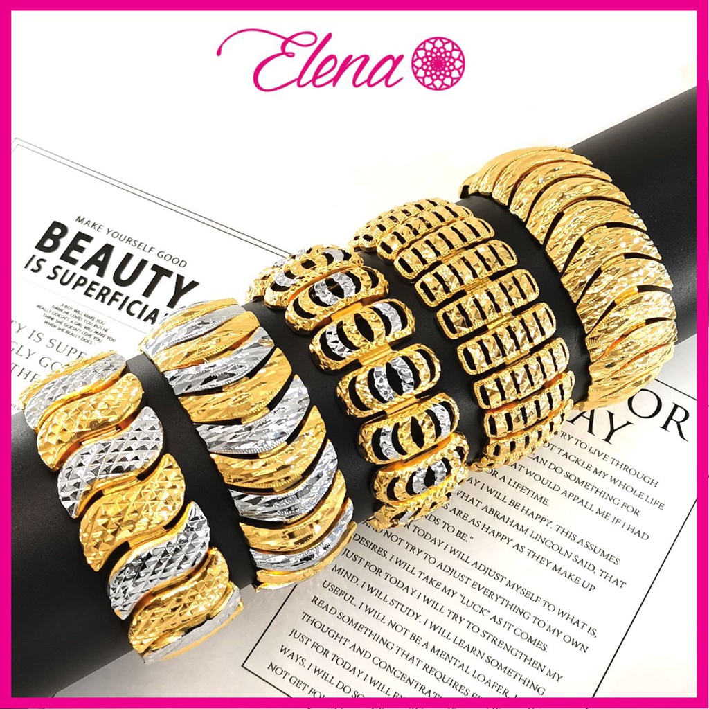 Elena Emas Korea Bracelet - Gelang Tangan Dewasa(A)(B)(C)(D)(E)(F)(G)(H)(I)(J)(K)(L)(M)(N)(O)(P ...
