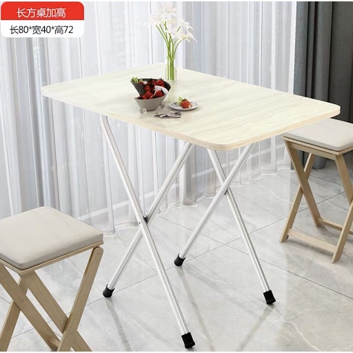 Public Foldable Folding Table Home eating small table Easy To Carry ...