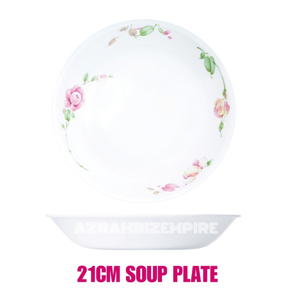 CORELLE Country Rose Soup Plate 21.5cm | Shopee Malaysia