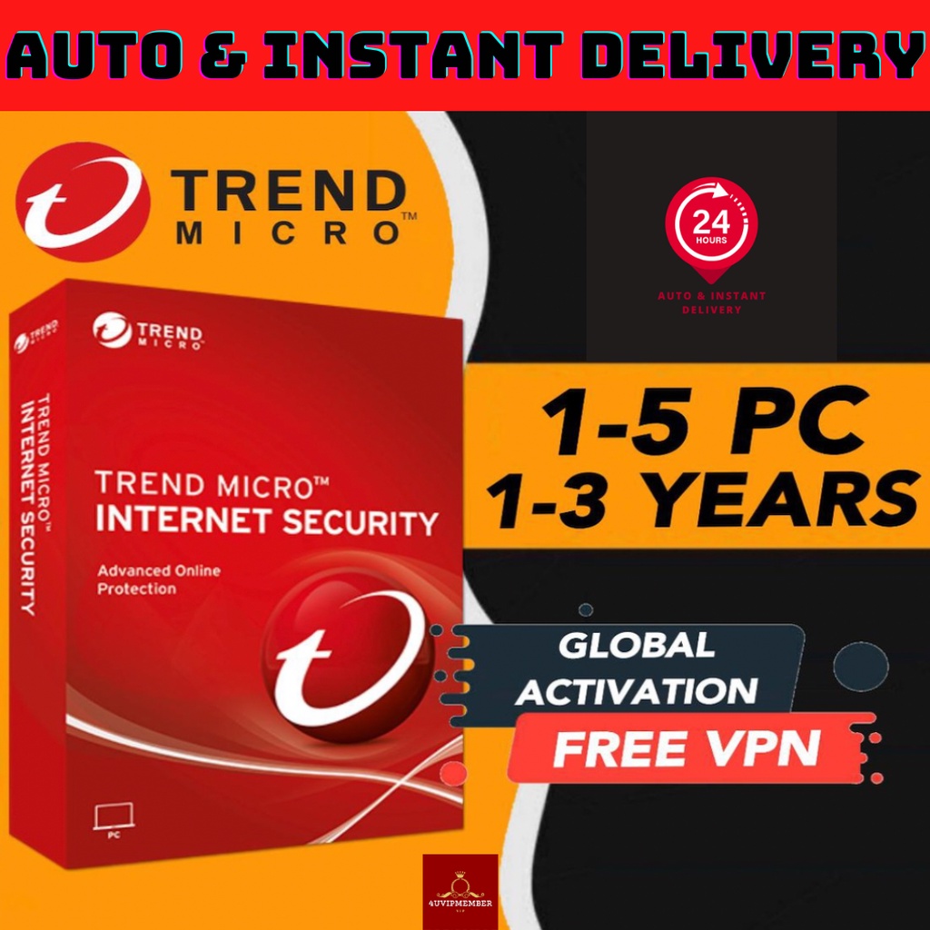 [AUTO & INSTANT DELIVERY] Trend Micro Internet Security Antivirus 2022 ...