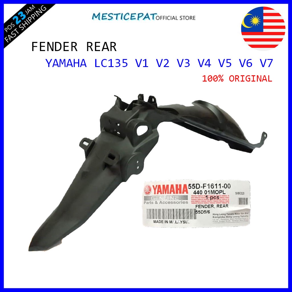 Yamaha LC135 V1 V2 V3 V4 V5 V6 V7 Fender,Madgat Mudguard, Rear Fender ...