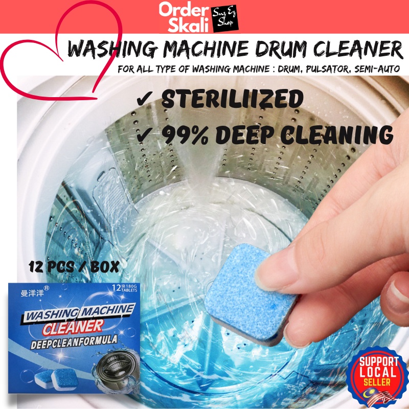 12pcs Washing Machine Cleaner Sabun Pencuci Cuci Mesin Basuh Automatik ...
