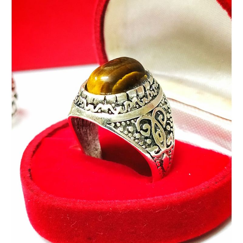 CINCIN Batu akik mata harimau dgn harga cukup istimewa ring tiger eye ...