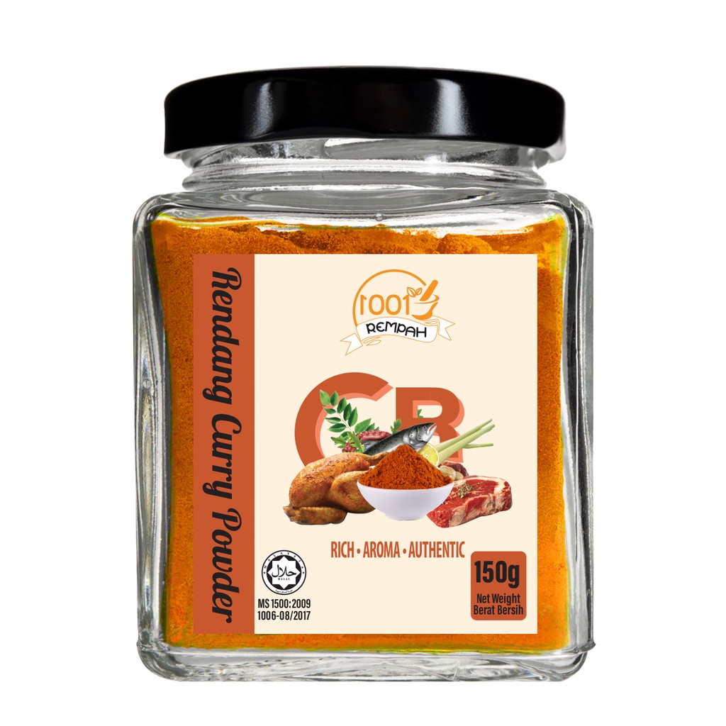 🔥HALAL🔥 1001Rempah Rendang Curry Powder - 150gm | Shopee Malaysia