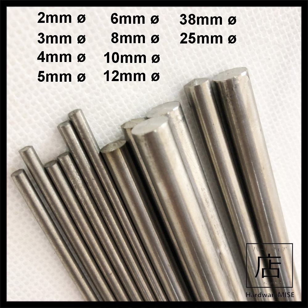 Titanium Rod GR2 Grade 2 Round Bar 2mm 3mm 4mm 5mm 6mm 8mm 10mm 12mm ...