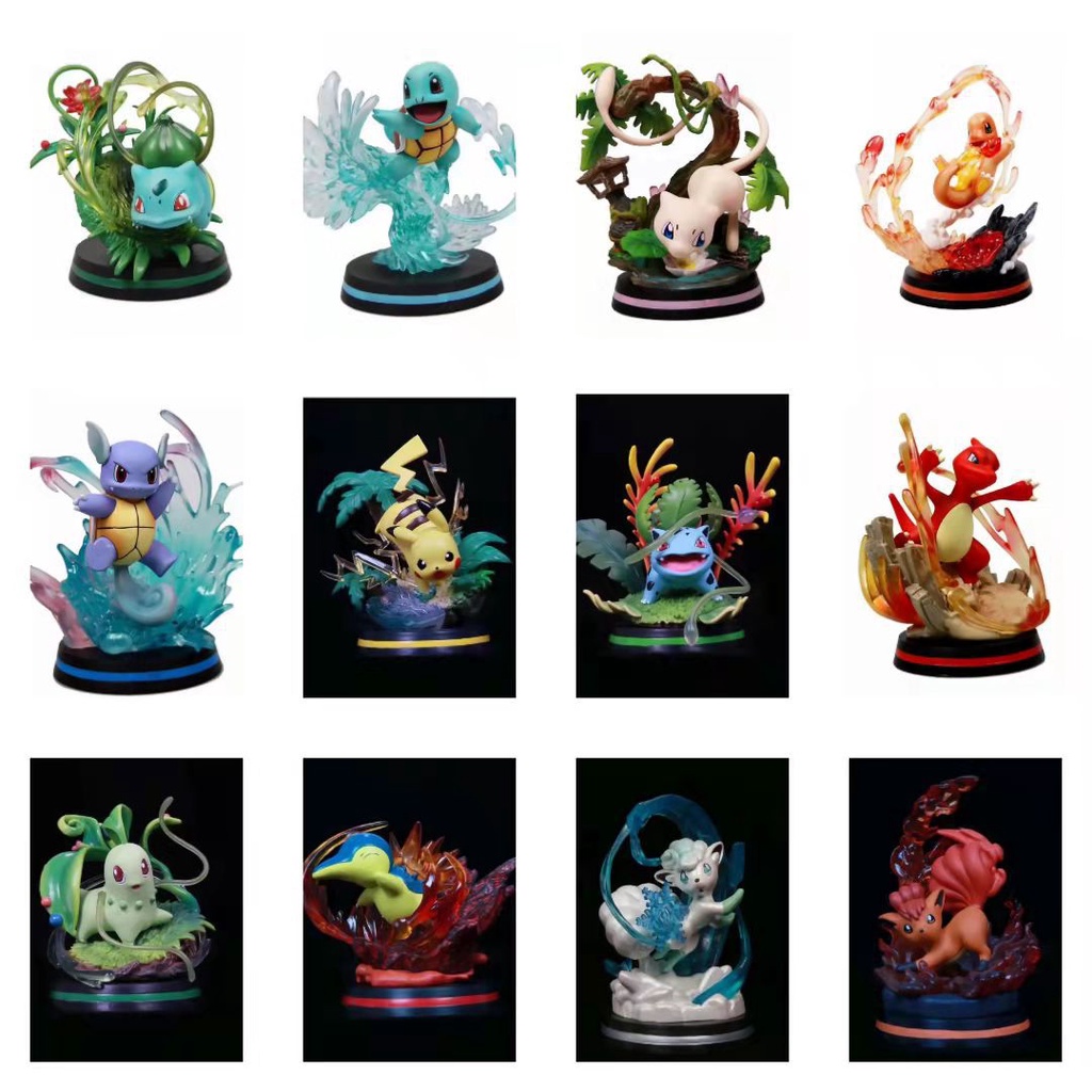 Pokemon Pikachu Charmander Bulbasaur Mewtwo Squirtle Wartortle Venusaur ...
