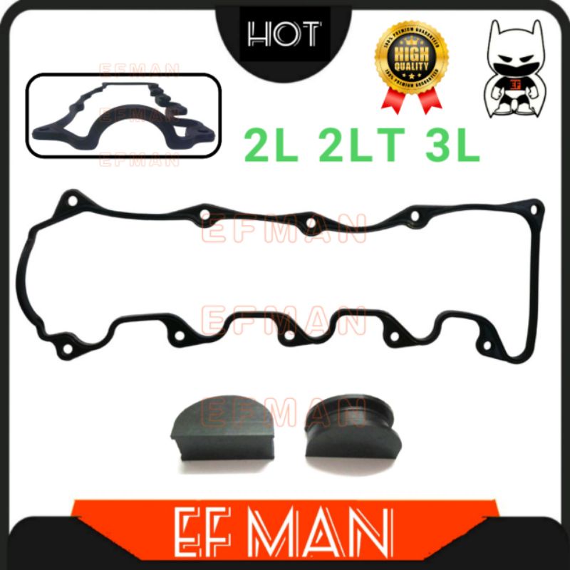 JAPAN TOYOTA 2L 2LT 3L 3LT VALVE COVER GASKET HALF MOON SEAL RUBBER ...