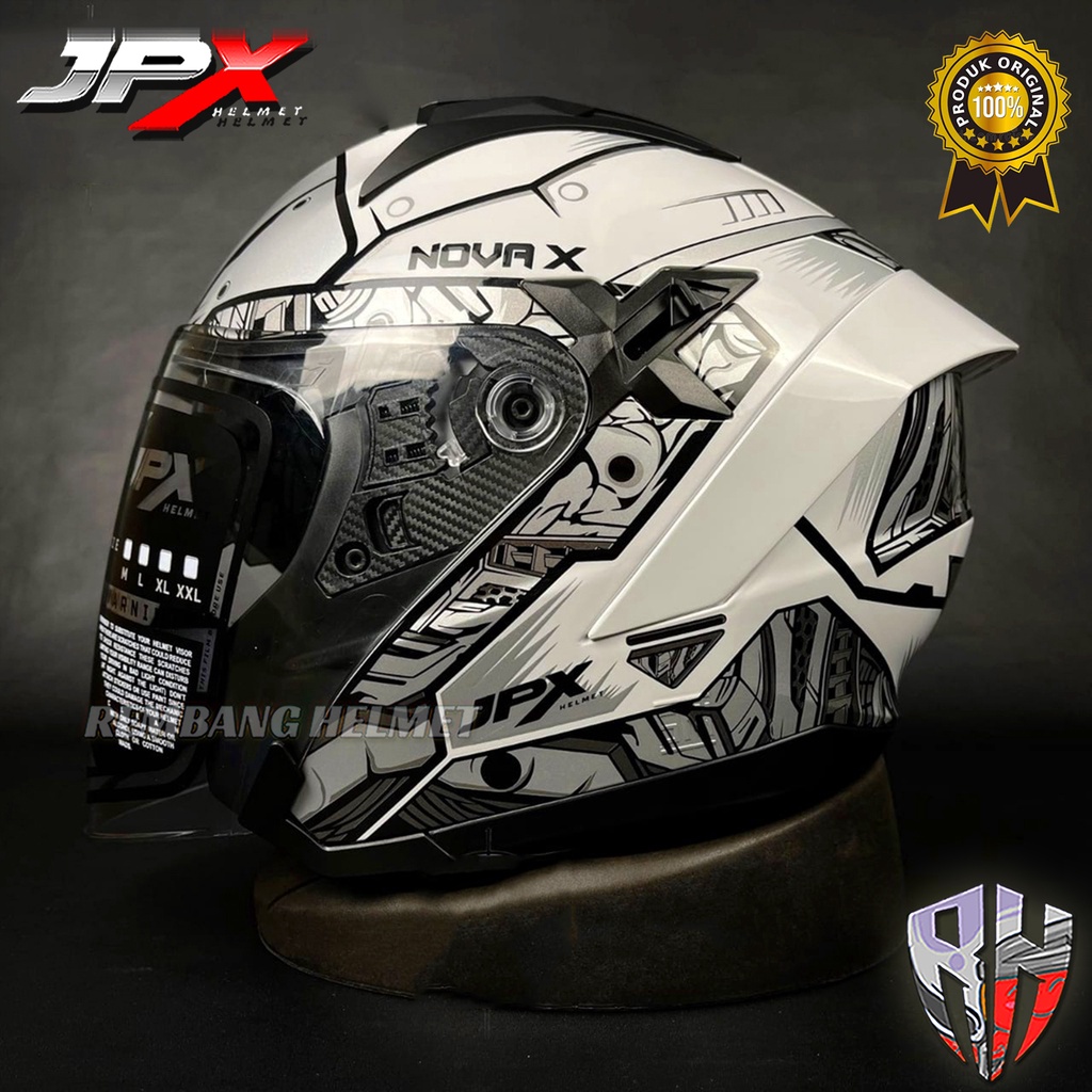 Helmet JPX NOVA X V2.0 MOTIF N2 ULTRABOTS, Helmet MODEL NJS KAIROZ ...