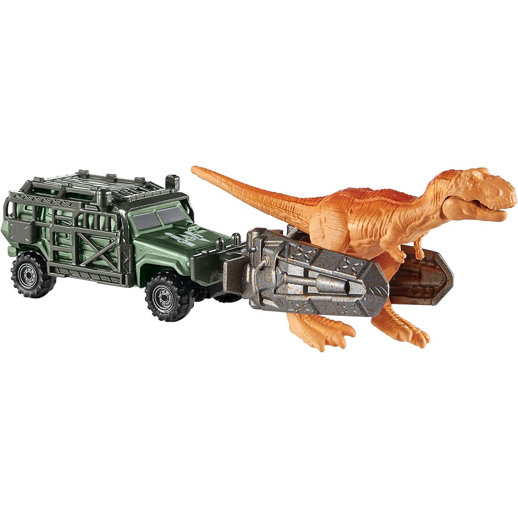 MATCHBOX JURASSIC WORLD DINO TRANSPORTERS TYRANNO-HAULER Vehicle and ...