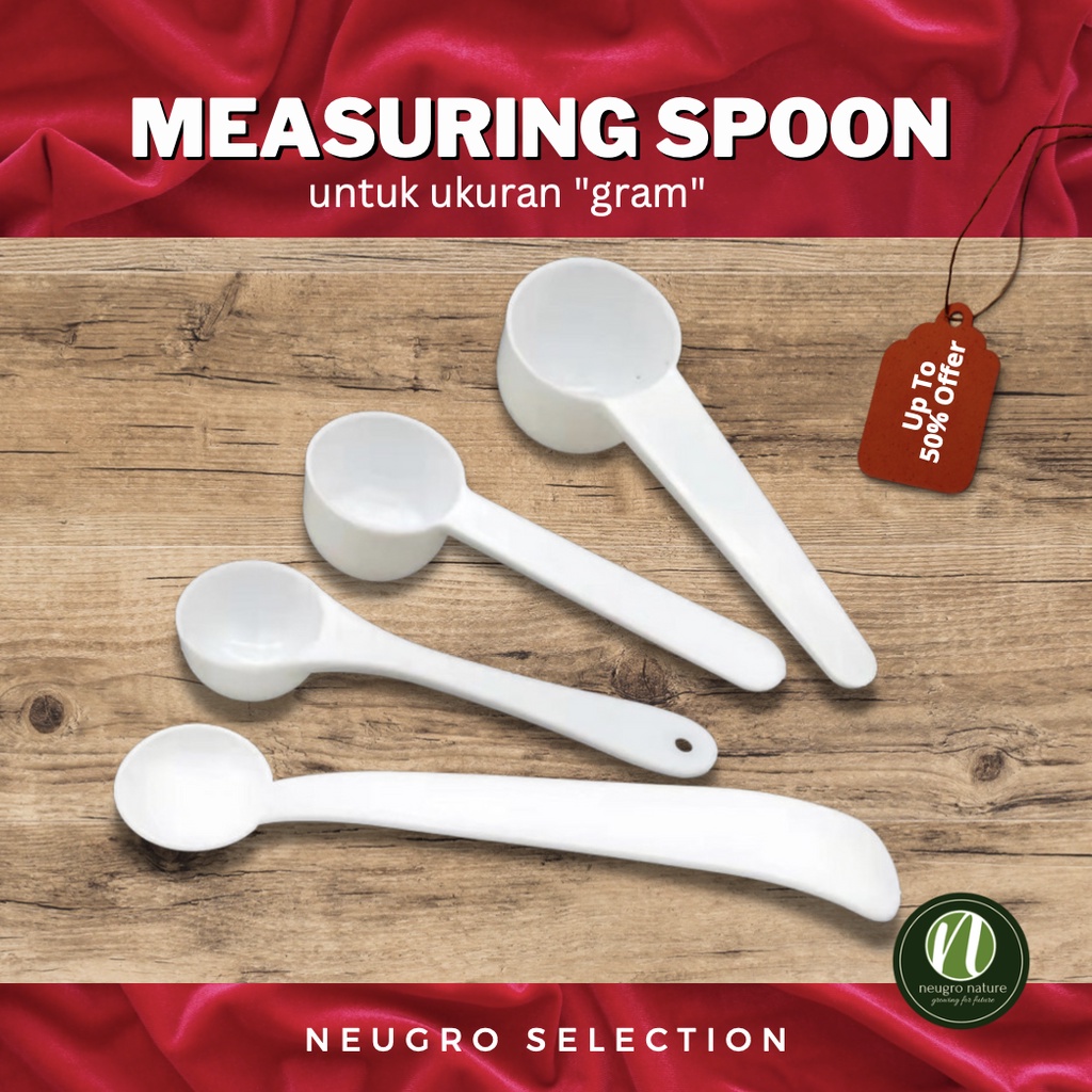 Neugro 3g 5g 10g Plastic Measuring Spoon Sudu Penyukat Racun Kulat ...