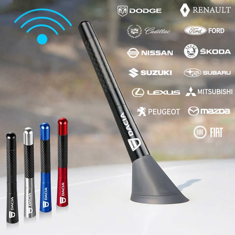 【New】4.7 Inches Metal Car Antenna Car AM/FM Radio Antenna Car Logo ...