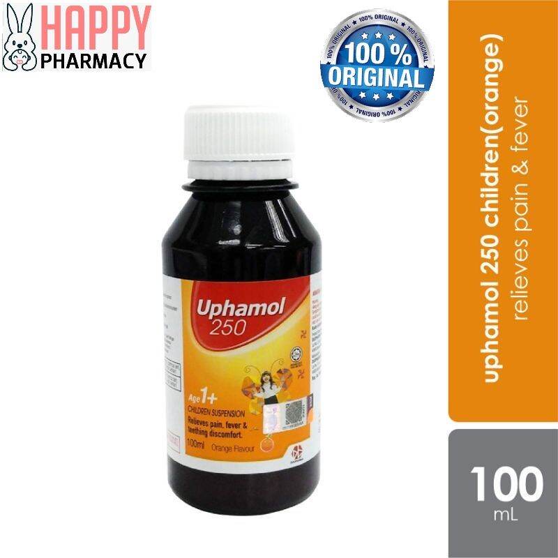 Uphamol Suspension Paracetamol Orange Flavour 100ml [EXP:10/25] Uphamol ...