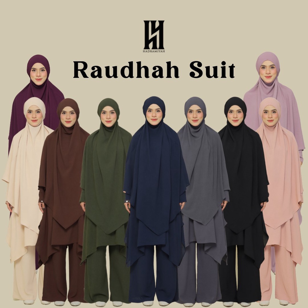Set Suit Raudhah Hadramiyah | Shopee Malaysia