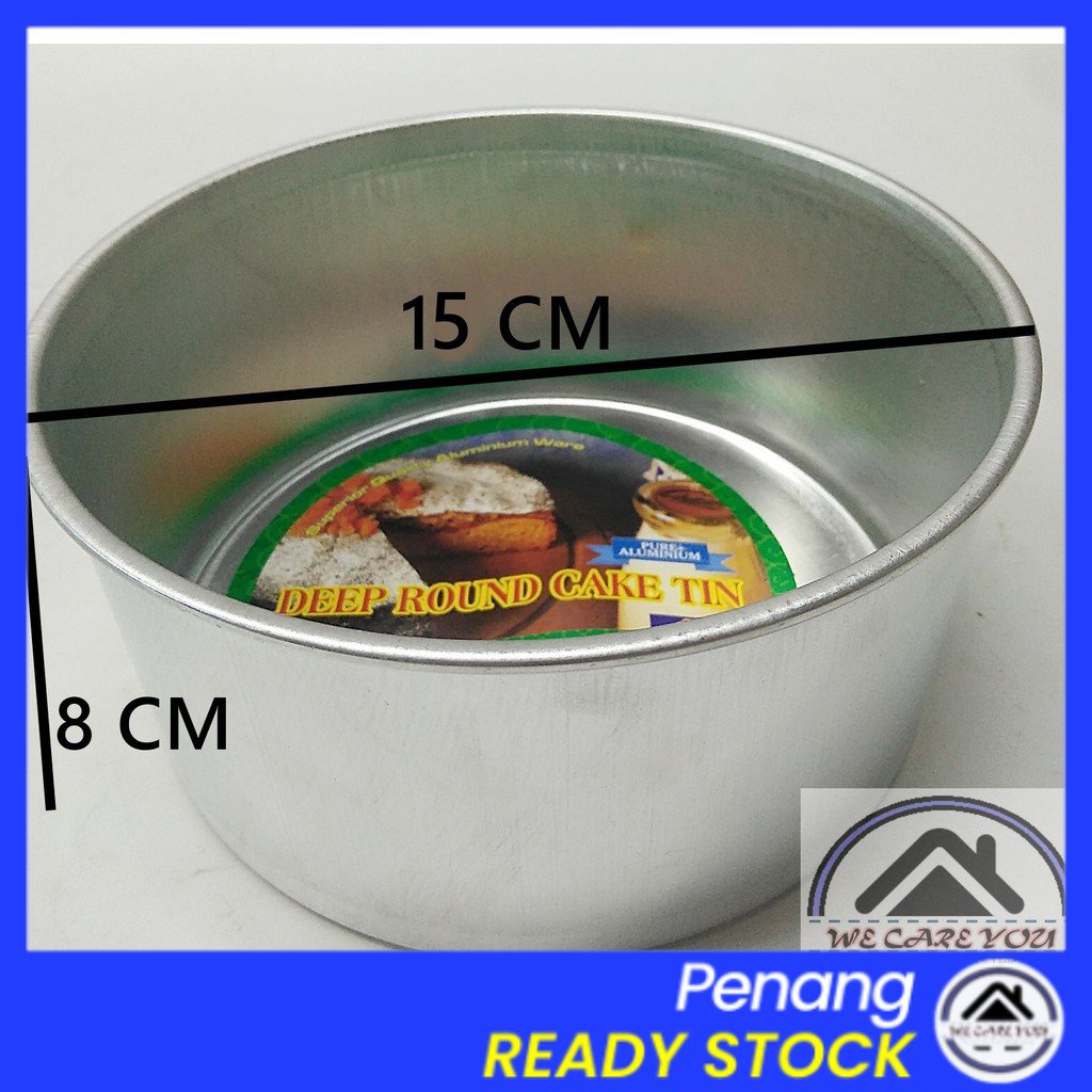 Wecareyou20 6INCH Aluminium Alloy Cake Mold Non Loose Base Round Cake ...