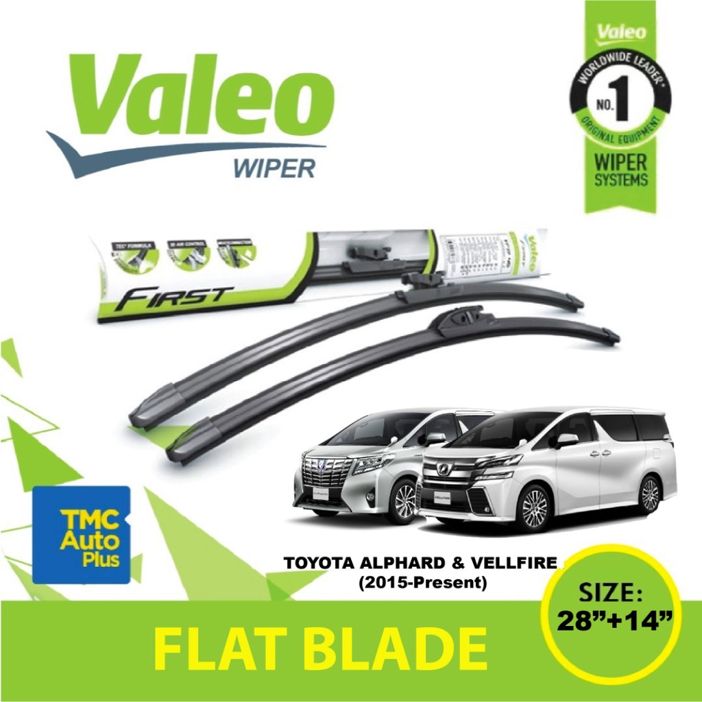 VALEO Wiper Flat Blade 105 TOYOTA ALPHARD & VELLFIRE (2015-Present) (28 ...
