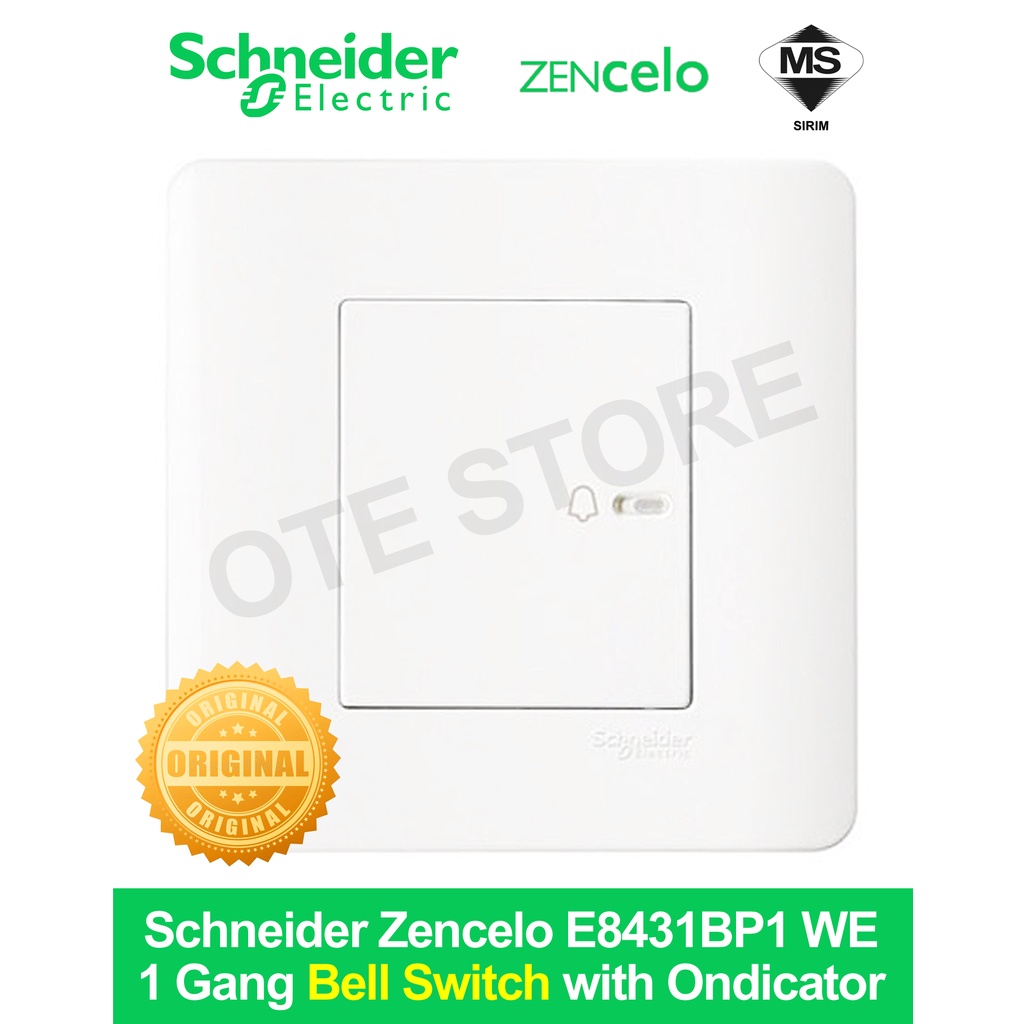 Schneider ZENcelo Series Flush Switch and Socket Outlet (White ...