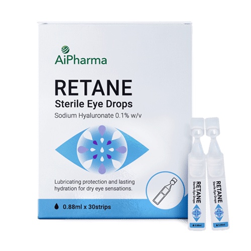 EXP 06/2026 AIPHARMA RETANE Sterile Eye Drops (0.88ml x 30 strips ...