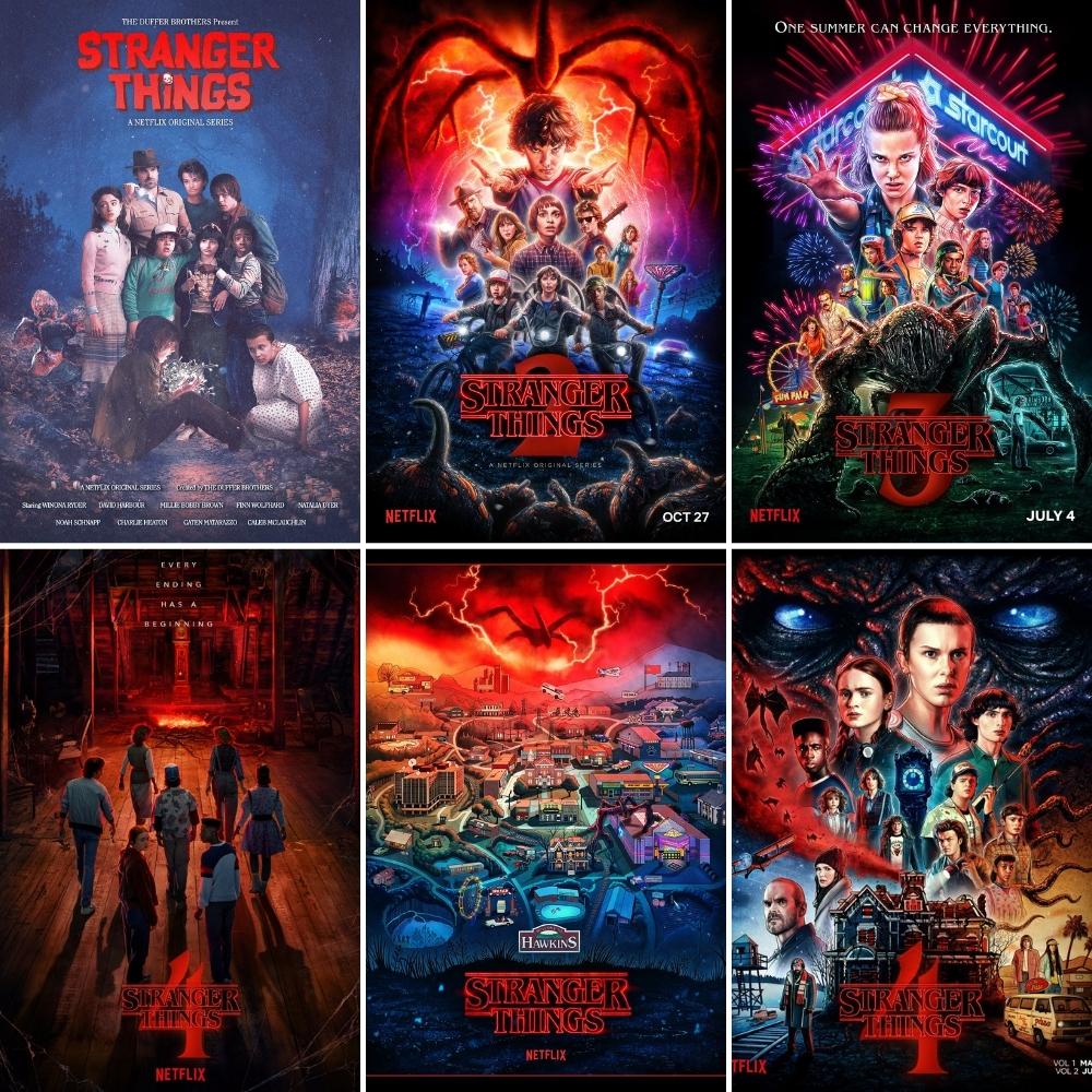 Stranger Things Cast Posters A4 Size | Shopee Malaysia