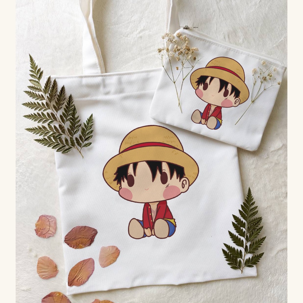 One PIECE TOTE BAG + PENCIL CASE ANIME / ANIME KIT / ANIME FANKIT ...