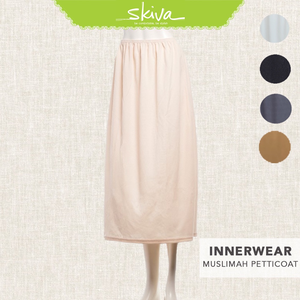 SKIVA 04-5525 Kain Dalam Wanita Muslimah Petticoat Female Innerwear ...