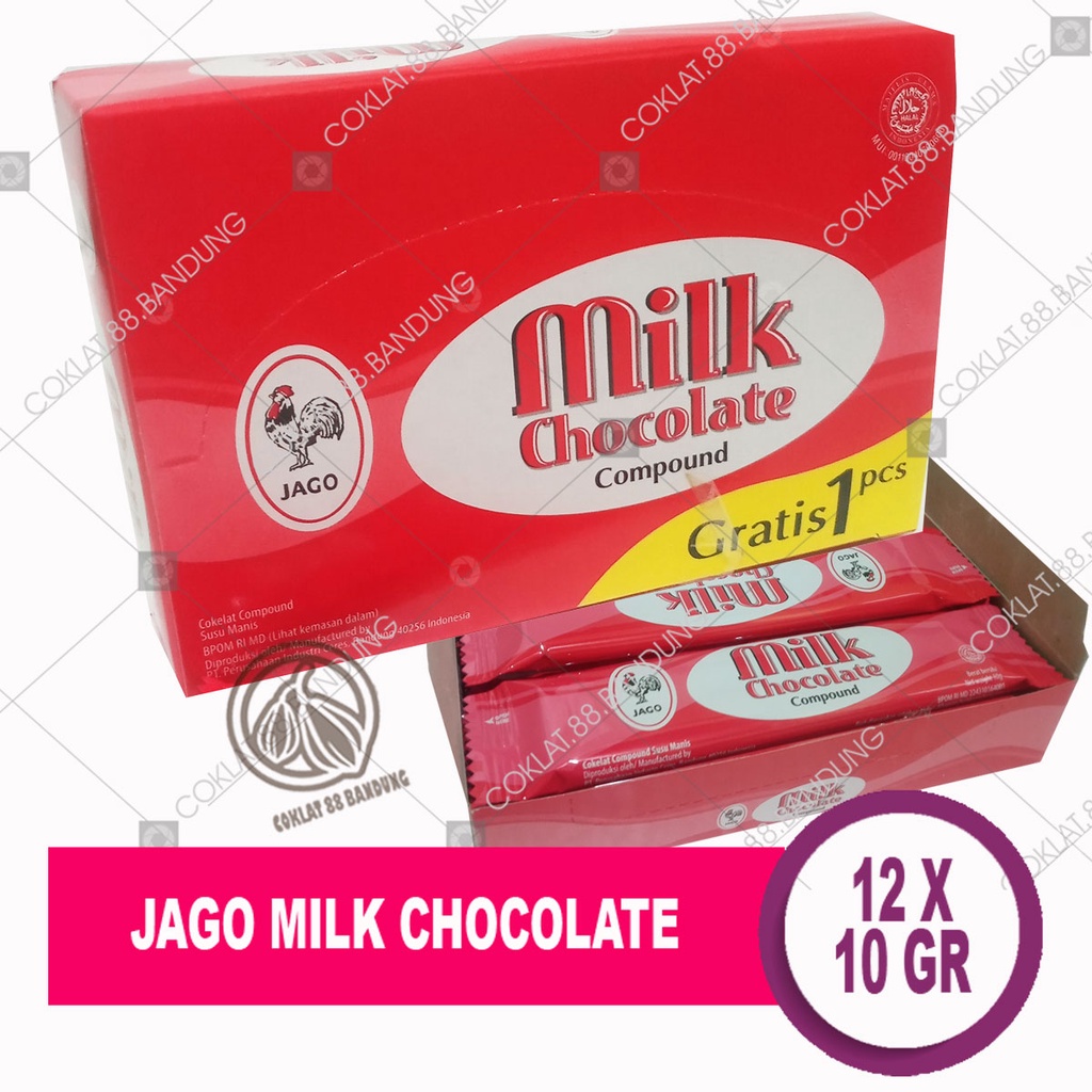 Chocolate JAGO MILK 1 BOX CONTAINS 12 old school CHOCOLATE, CHICKEN ...