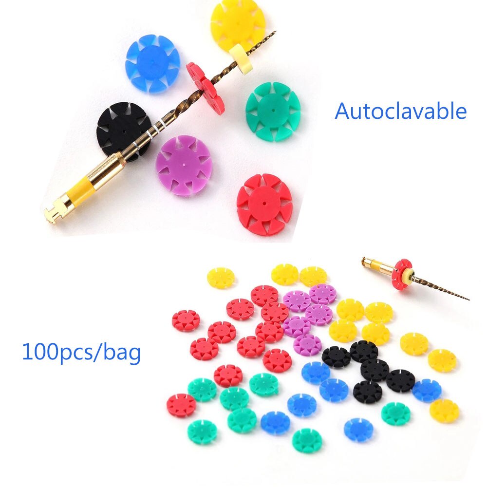 ⚡ Ready Stock⚡100Pcs Dental Root Canal File Disinfection Marking Circle ...