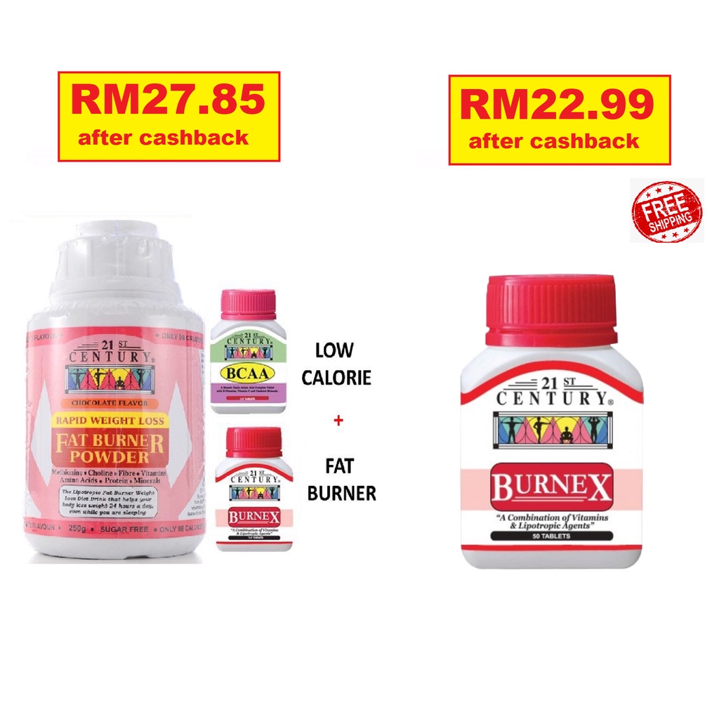 137[RM27.85 after cashback] 21st Century Rapid Weight Loss Fat Burner ...