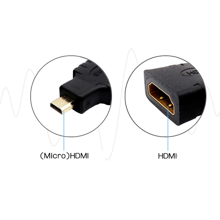 Micro hdmi to hdmi converter, convert mini hdmi to hdmi digital signal ...